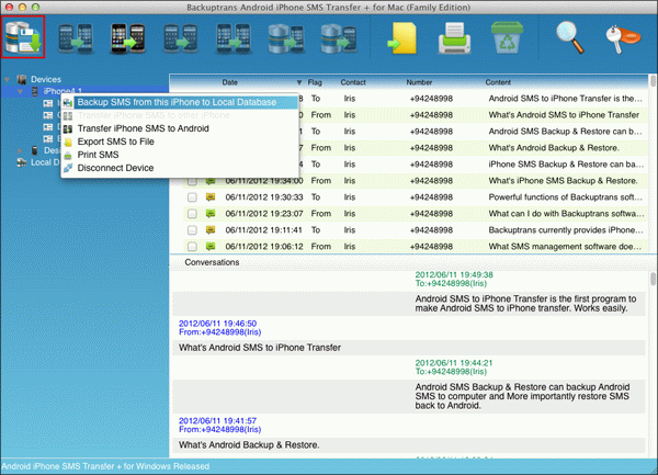 Backup Text Messages From Android Or IPhone To Mac